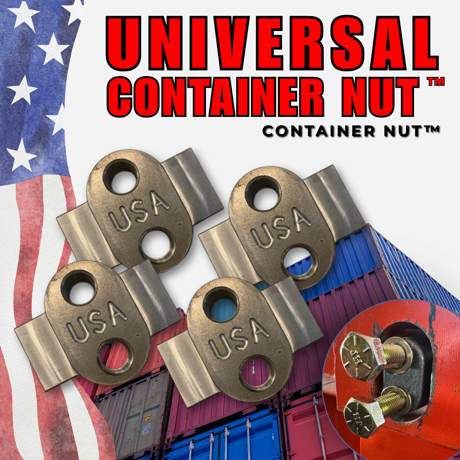 Versatile Container Nut – Heavy-Duty Shipping Container Hardware