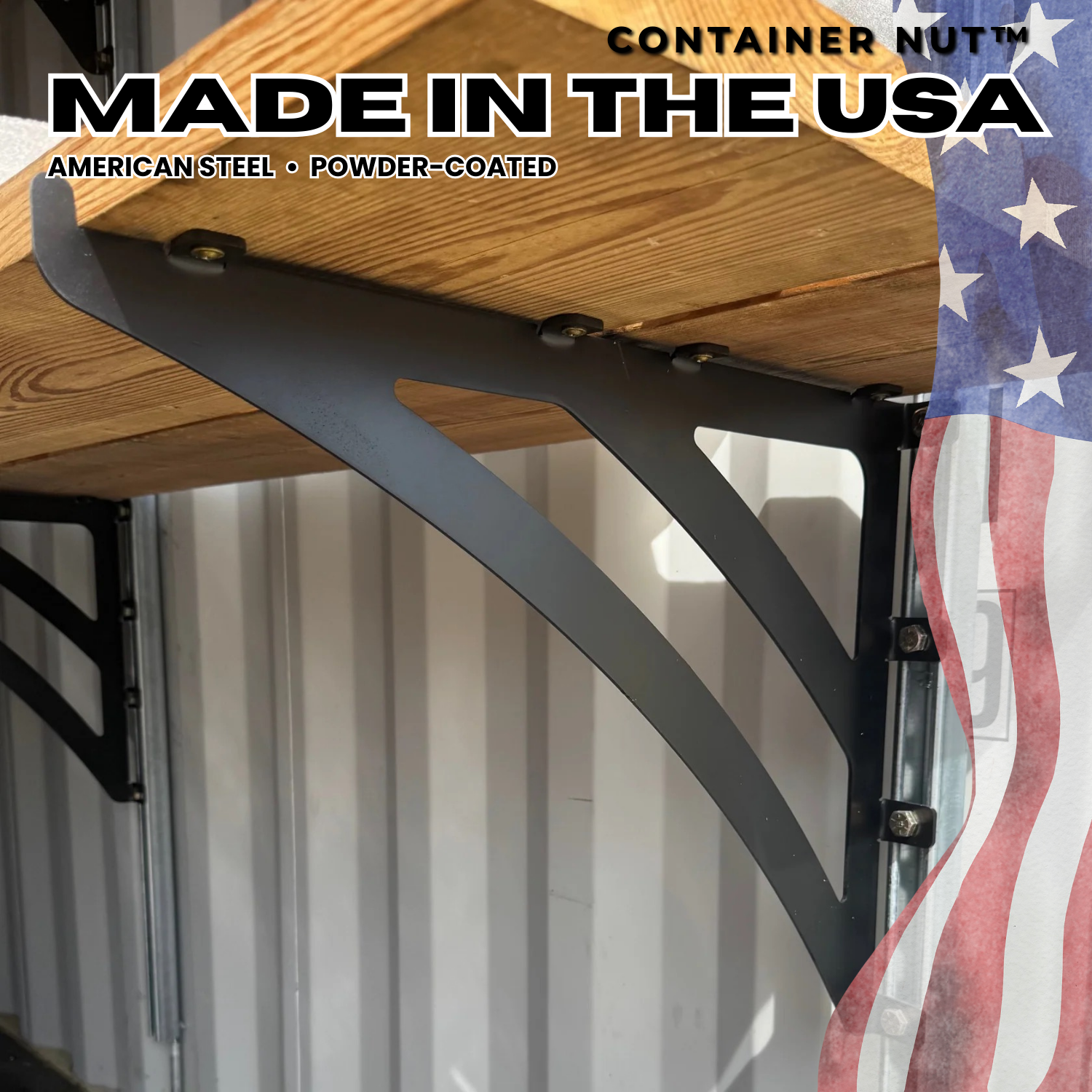 Container Shelf Bracket 2 Pack | EZY Shelf Bracket