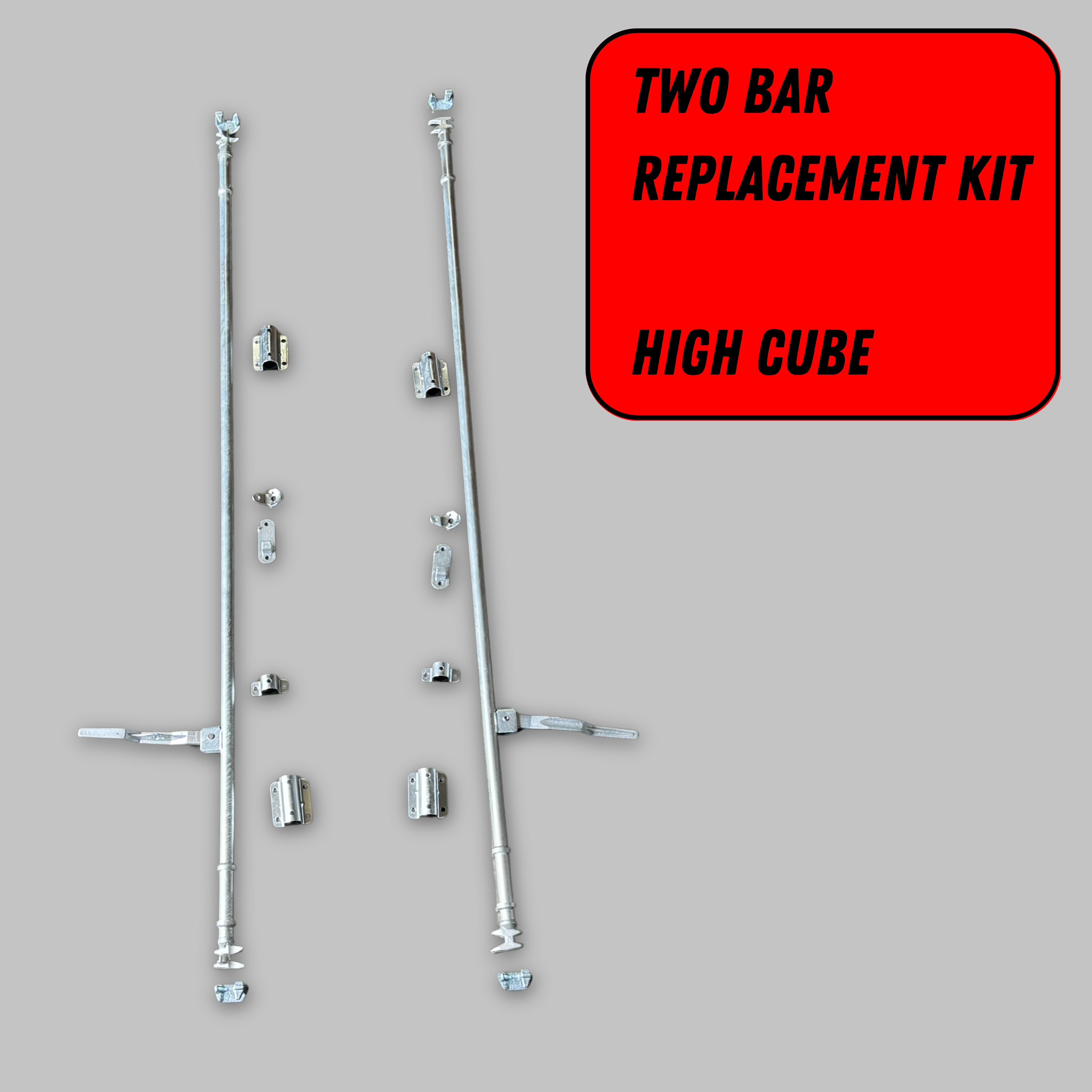 Conex Replacement Door Hardware Kit | High Cube | Poles Included