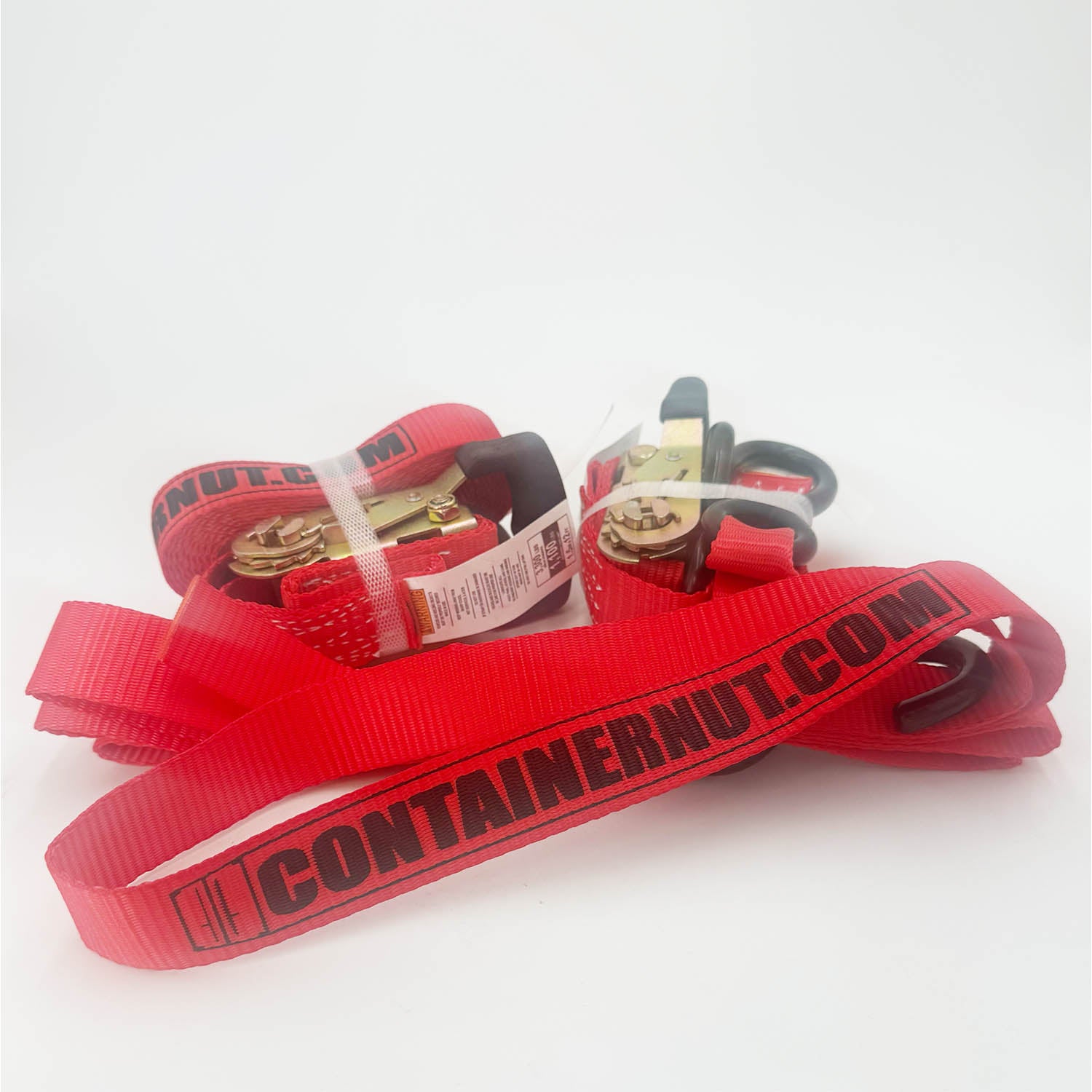 Storage Container Ratchet Straps 2 Pack | Heavy Duty