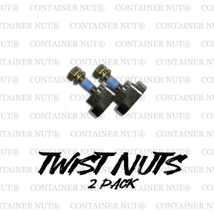 2-Pack Twist Nuts Shipping Container Mounts - Container Nut